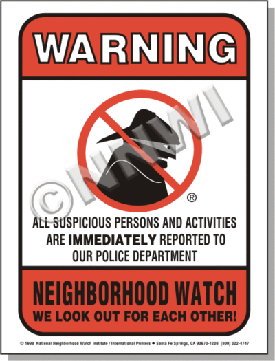 Police - Decals | Neighborhood Watch Signs - National Neighborhood ...
